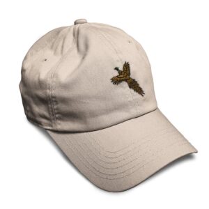 soft baseball cap pheasant a embroidery birds pheasant embroidery twill cotton dad hats for men & women stone design only