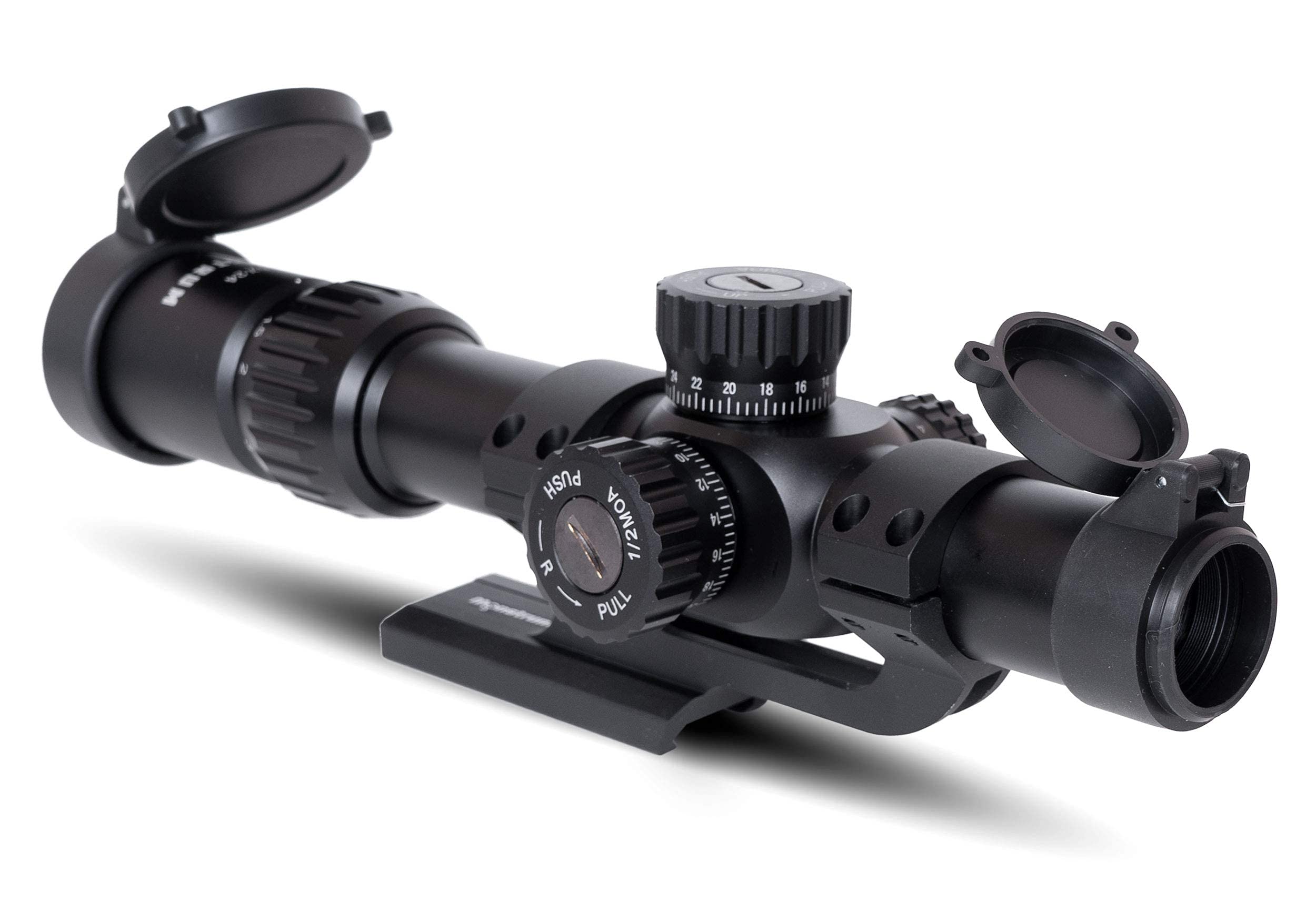 Monstrum G3 1-6x24 First Focal Plane FFP Rifle Scope with MOA Reticle | MH300 H-Series V1 Scope Mount | Bundle