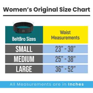 BeltBro Women's 2 Large No Buckle Elastic Belt — Fits 1 Inch Belt Loops, Comfortable and Easy To Use