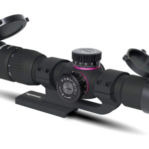 Monstrum G2 1-4x24 First Focal Plane FFP Rifle Scope | ZR300 H-Series Offset Scope Mount | Bundle