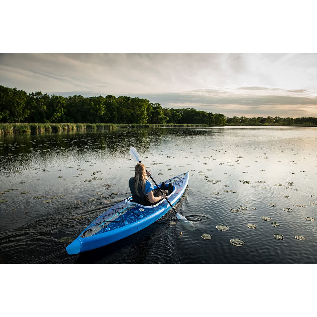 Advanced Elements AirVolution Kayak, Blue/Gray