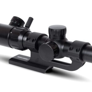 Monstrum 1-4x20 Rifle Scope with Rangefinder Reticle | ZR250 H-Series Offset Scope Mount | Bundle