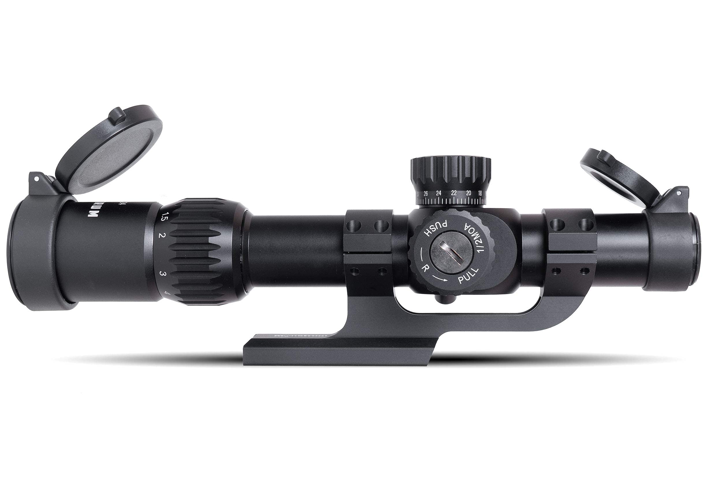 Monstrum G3 1-6x24 First Focal Plane FFP Rifle Scope with MOA Reticle | MH300 H-Series V1 Scope Mount | Bundle