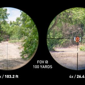 Monstrum G3 1-4x24 First Focal Plane FFP Rifle Scope | ZR305 H-Series Offset Scope Mount | Bundle