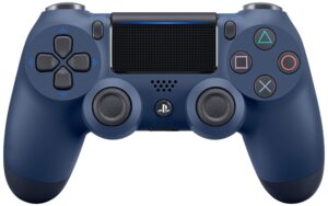 sony dualshock 4 wireless controller - midnight blue - playstation 4 (renewed)