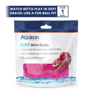 Aqueon Pure Betta Beads, Pink