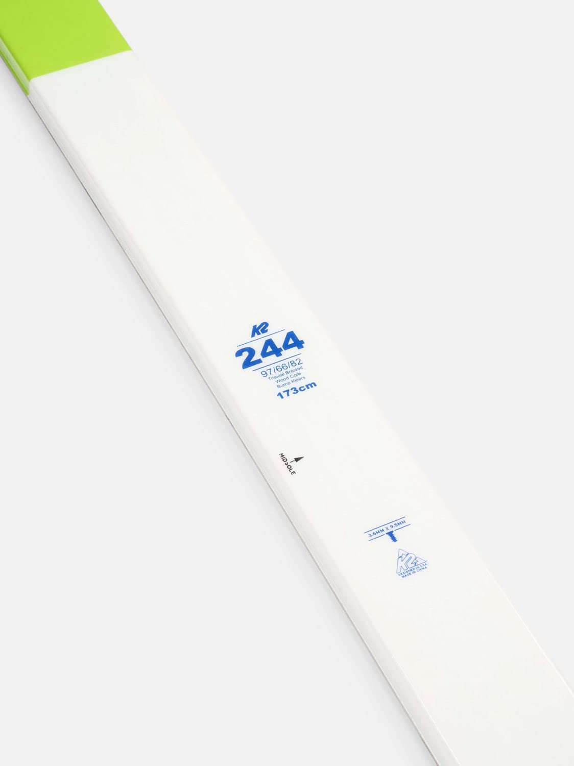 K2 244 Skis, 163cm