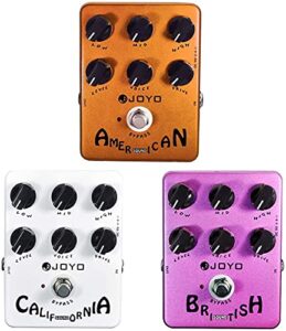 joyo jf-15 amplifier simulator and jf-14 & jf-16 overdrive distortion effect pedals for electric guitar most frequently combination budget in bundle