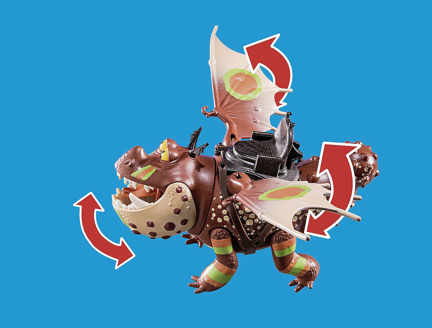 Playmobil Dragon Racing: Fishlegs and Meatlug