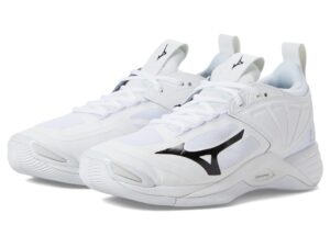 mizuno women's wave momentum 2 | women's indoor volleyball shoe | white/black | us women's 9