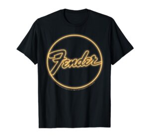 fender neon logo t-shirt