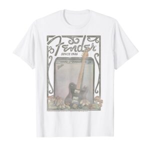 Fender Since 1946 Floral Poster T-Shirt