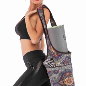 Ewedoos Premium Yoga Sets - Includes 1 TPE Double-Layer Yoga Mat with Carrying Strap, 1 Printed Yoga Mat Bag, Perfect for Yogi & Beginners