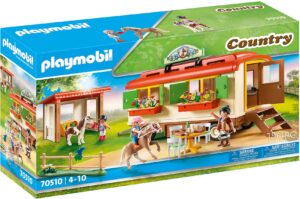 playmobil pony shelter with mobile home