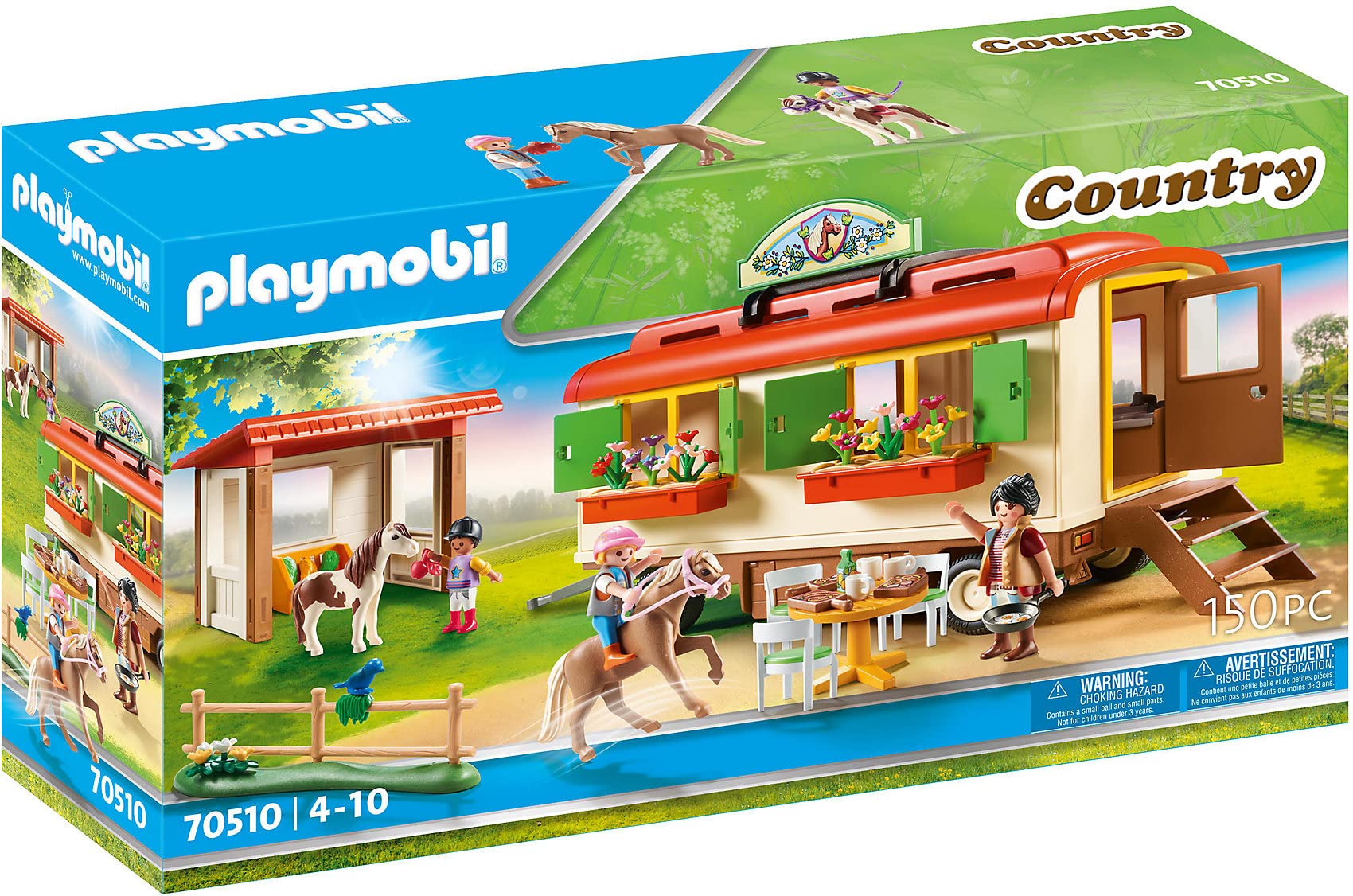 Playmobil Pony Shelter with Mobile Home