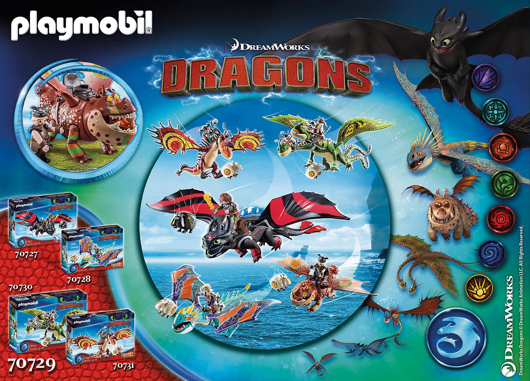 Playmobil Dragon Racing: Fishlegs and Meatlug