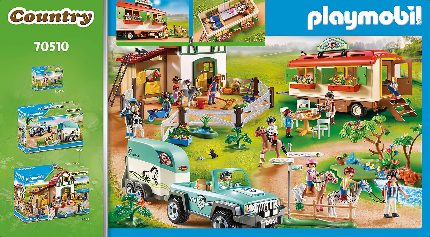 Playmobil Pony Shelter with Mobile Home