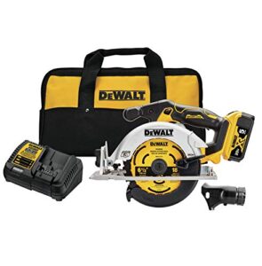 dewalt 20v max* circular saw, 6-1/2-inch, cordless kit (dcs565p1)