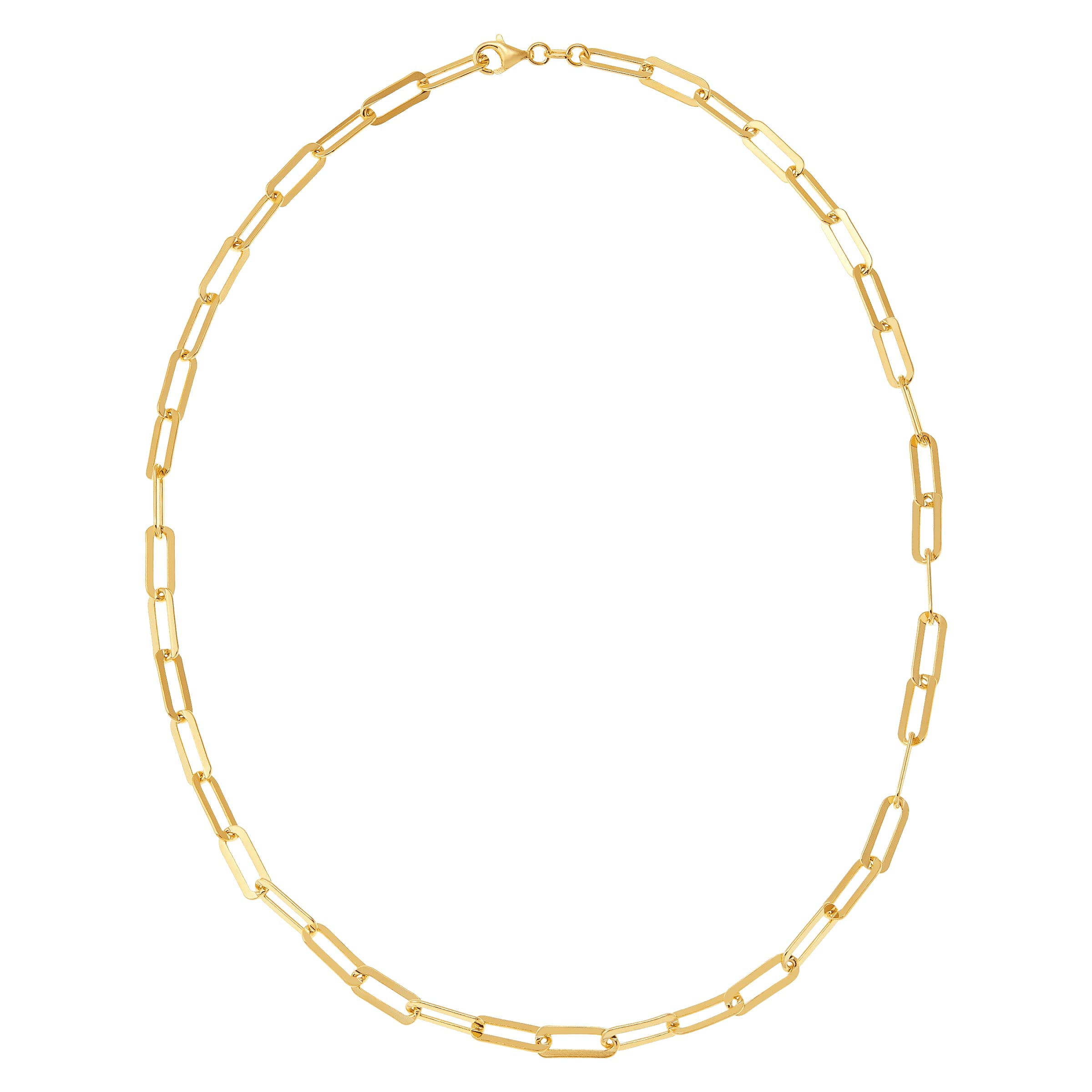 Silpada 'Golden Paperclip' Chain Necklace in 14K Gold Plated Sterling Silver