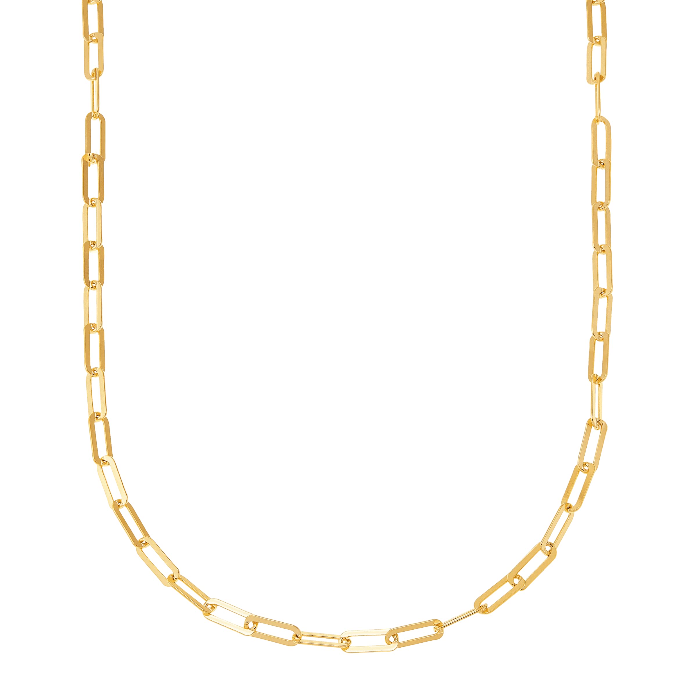 Silpada 'Golden Paperclip' Chain Necklace in 14K Gold Plated Sterling Silver