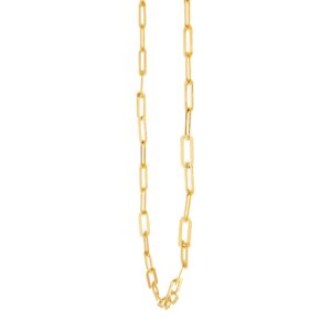 Silpada 'Golden Paperclip' Chain Necklace in 14K Gold Plated Sterling Silver