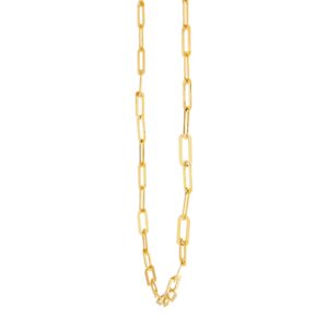 Silpada 'Golden Paperclip' Chain Necklace in 14K Gold Plated Sterling Silver