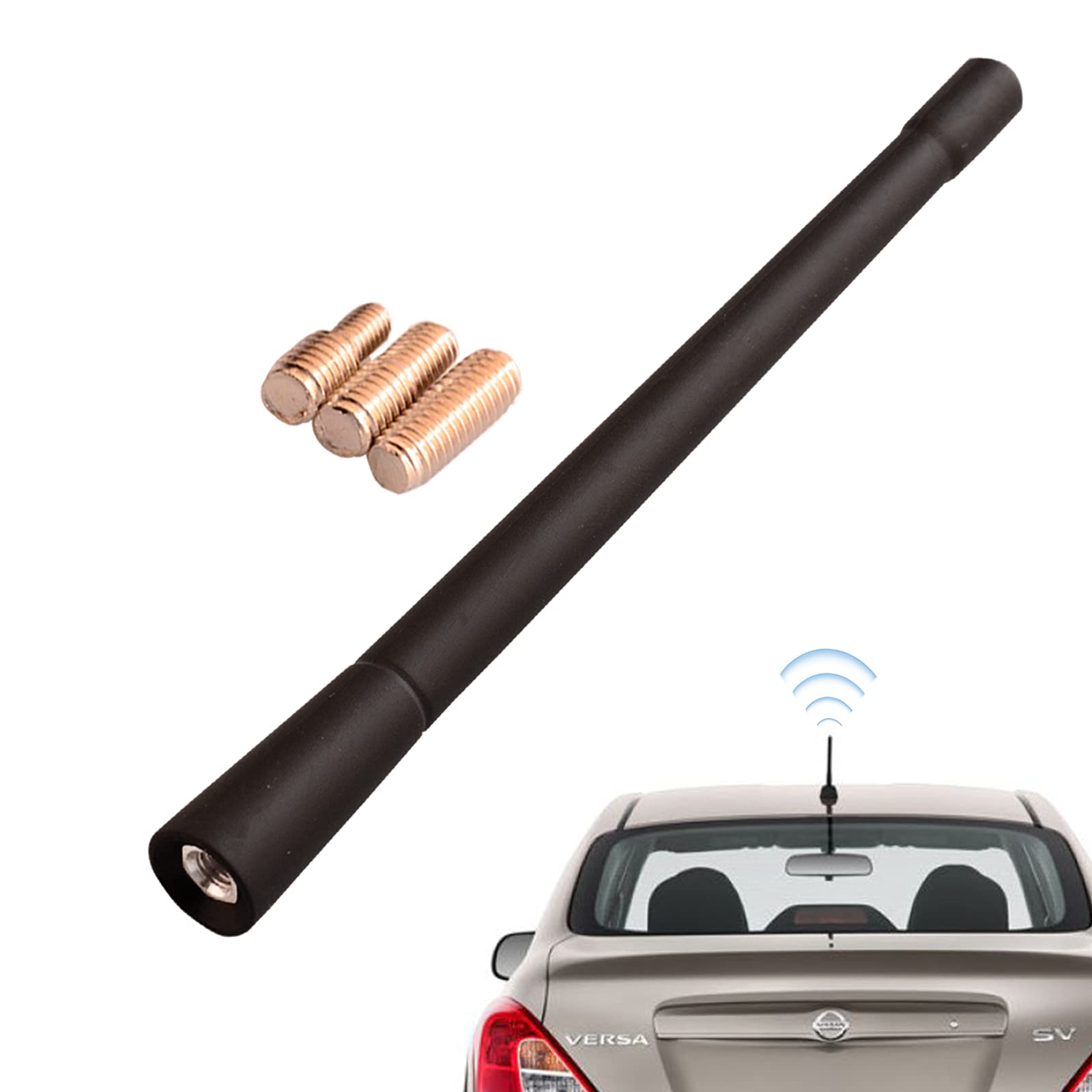 Unikpas Car Antenna compatible for Nissan Versa 2007-16 Sentra 2007-13 Murano 2003-17 Rogue 2008-16 Altima 2006-11 Car Roof Replace Radio 7 inch Antenna Mast 28215-8H700