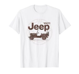 jeep willys vintage star t-shirt