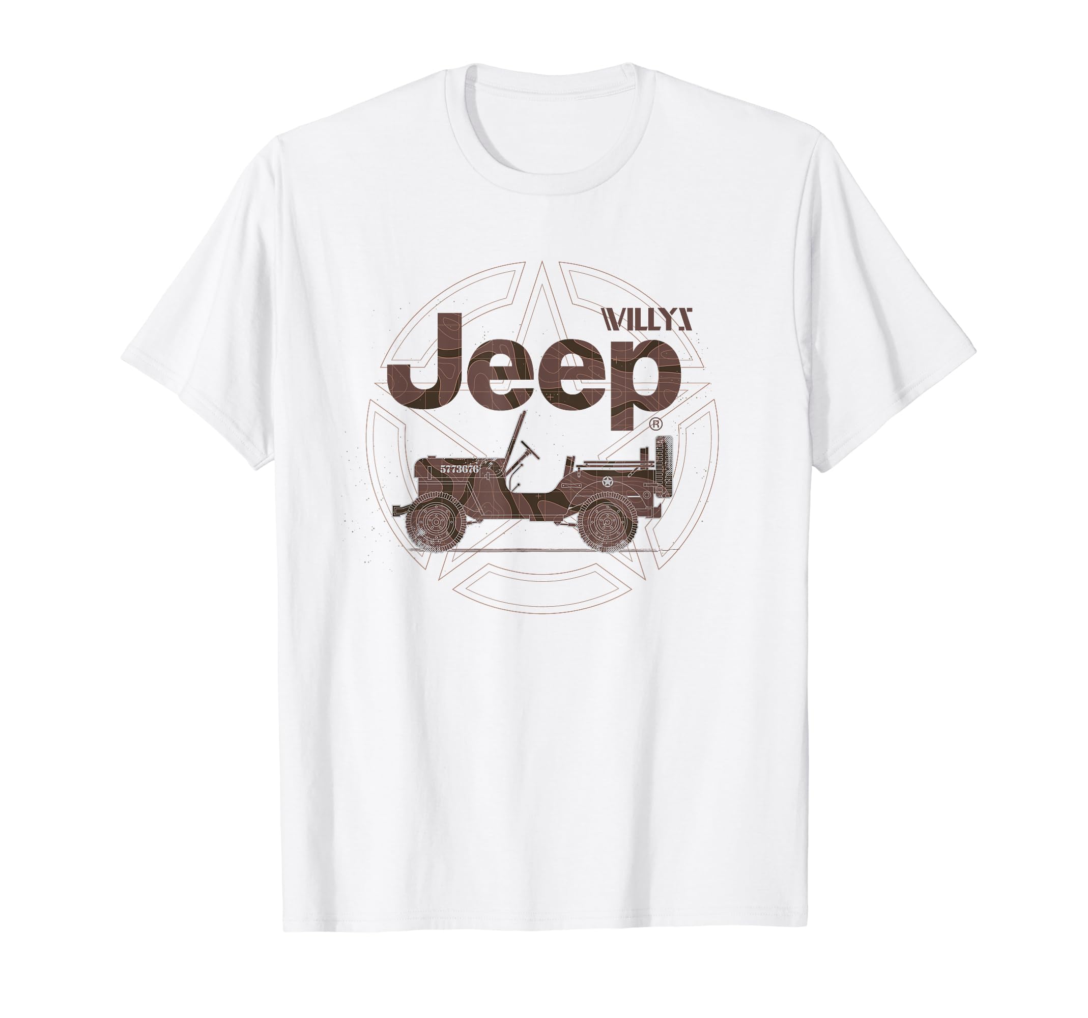 Jeep Willys Vintage Star T-Shirt