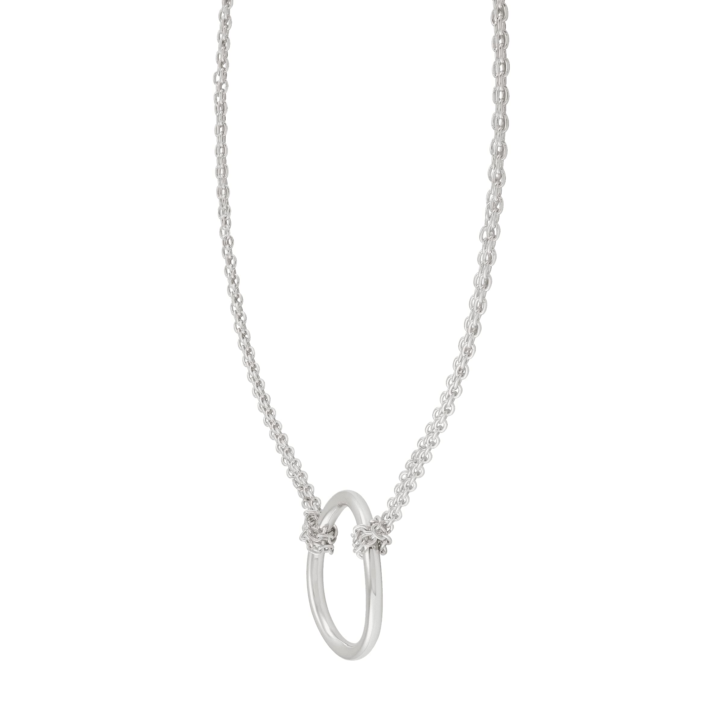 Silpada 'Karma Central' Choker Pendant Necklace in Sterling Silver, 14" + 2"