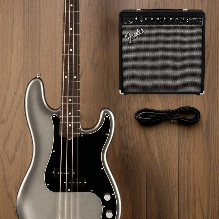 Fender American Professional II Precision Bass, Mercury, Rosewood Fingerboard