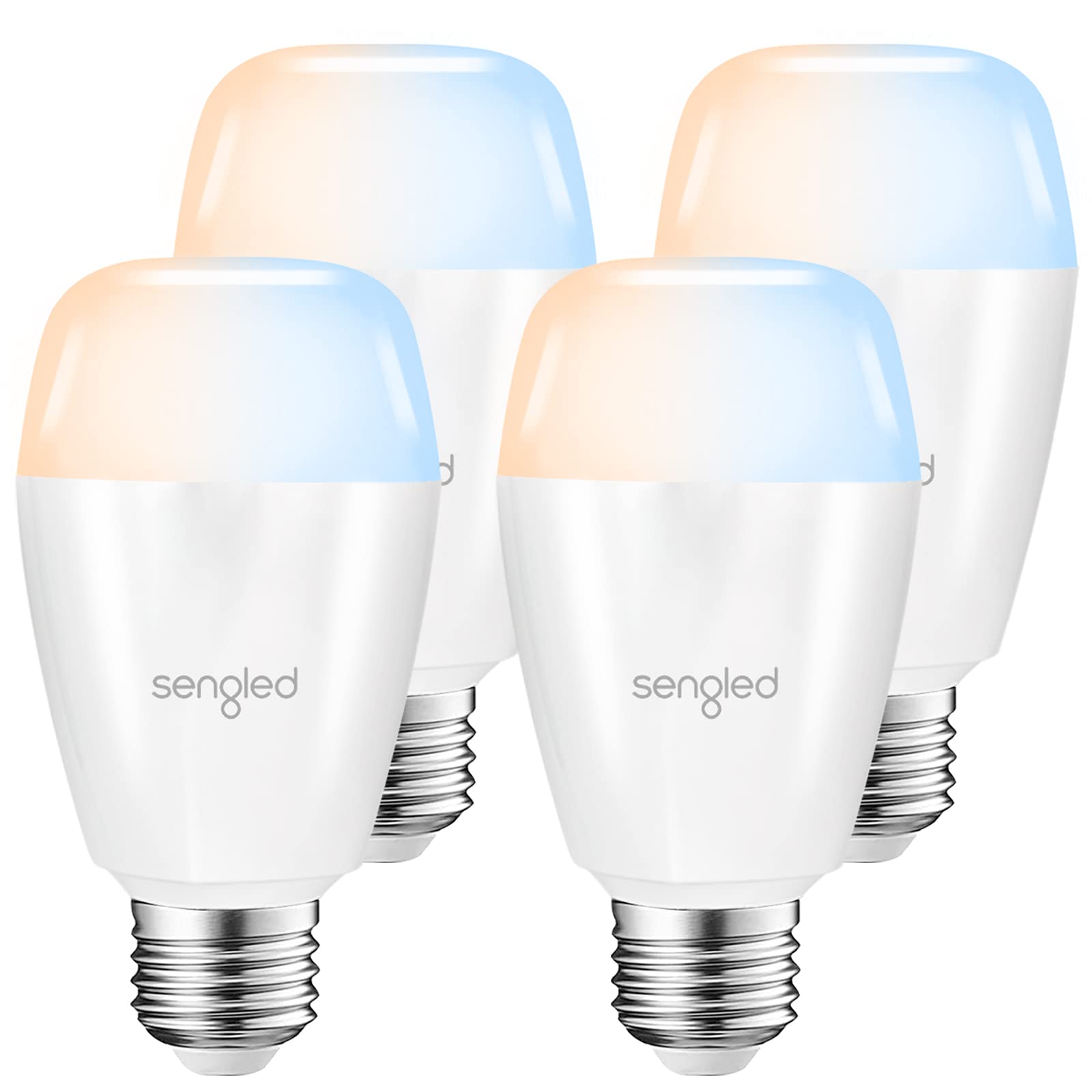 Sengled Zigbee Smart Bulbs, Tunable White 2700K~6500K, Hub Required, Dimmable via Wall Switch, Works with SmartThings and Echo Plus with Built-in Hub, Daylight A19 E26, Voice & APP Control, 4 Pack