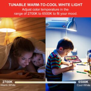 Sengled Zigbee Smart Bulbs, Tunable White 2700K~6500K, Hub Required, Dimmable via Wall Switch, Works with SmartThings and Echo Plus with Built-in Hub, Daylight A19 E26, Voice & APP Control, 4 Pack