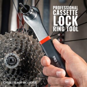 PRO BIKE TOOL Cassette Lock Ring Tool for Shimano & SRAM Cassettes for Bicycle Repair & Maintenance – for Road or Mountain Bikes - Bike Cassette Removal Tool