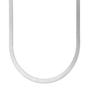 silpada 'herringbone circle' chain necklace in sterling silver, 18"+ 2"