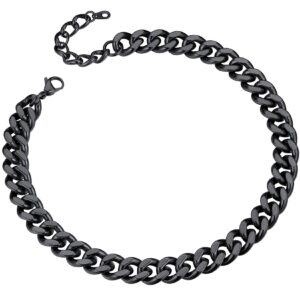 black chain 12mm 14inch choker for women black chain necklace large chain choker