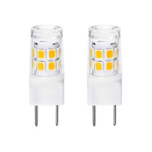 g8 led bulb 3w equivalent to wb25x10019 20w halogen lamp bulb 20w replacement for ge microwave, 120v natural white 4000k (2 pack)