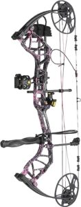 bear archery legit ready to hunt compound bow package for adults & youth, right hand, muddy