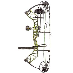 bear archery legit ready to hunt compound bow package for adults & youth, right hand, toxic