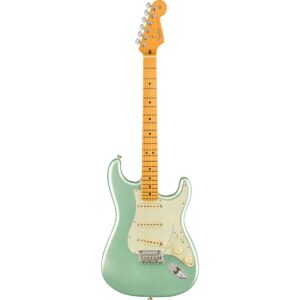 fender 6 string solid-body electric guitar, right, surf green (0113902718)