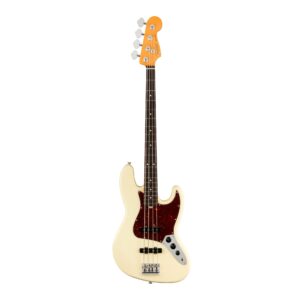 fender american professional ii jazz bass, olympic white, rosewood fingerboard