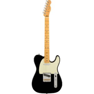 fender 6 string solid-body electric guitar, right, black (0113942706)