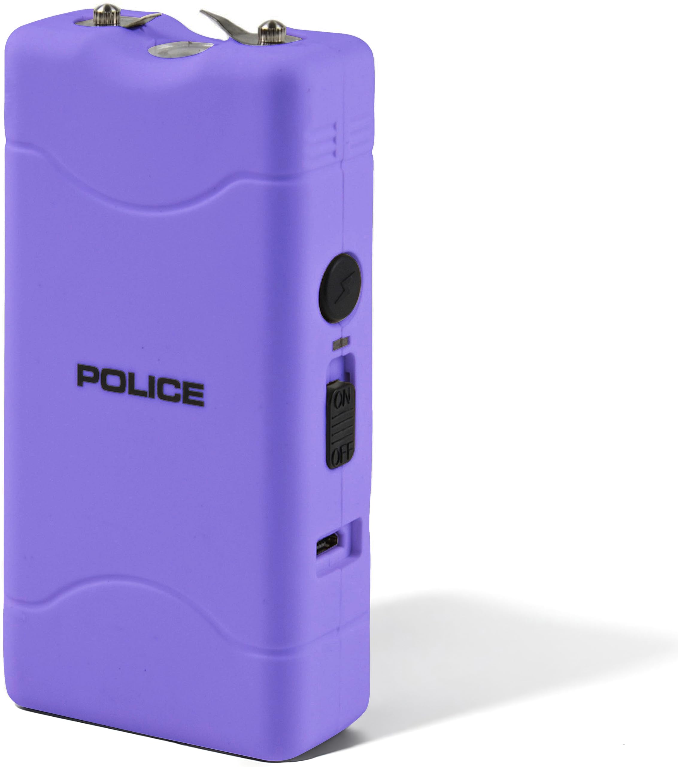 POLICE 800 Mini Stun Gun with LED Flashlight, Purple