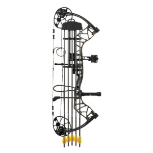 Bear Archery Legit Ready to Hunt Extra Compound Bow Package for Adults & Youth, Right Hand, True Timber Strata