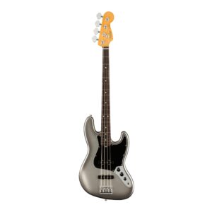 fender american professional ii jazz bass, mercury, rosewood fingerboard