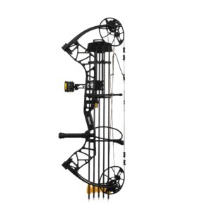 bear archery legit ready to hunt extra compound bow package for adults & youth, right hand, shadow