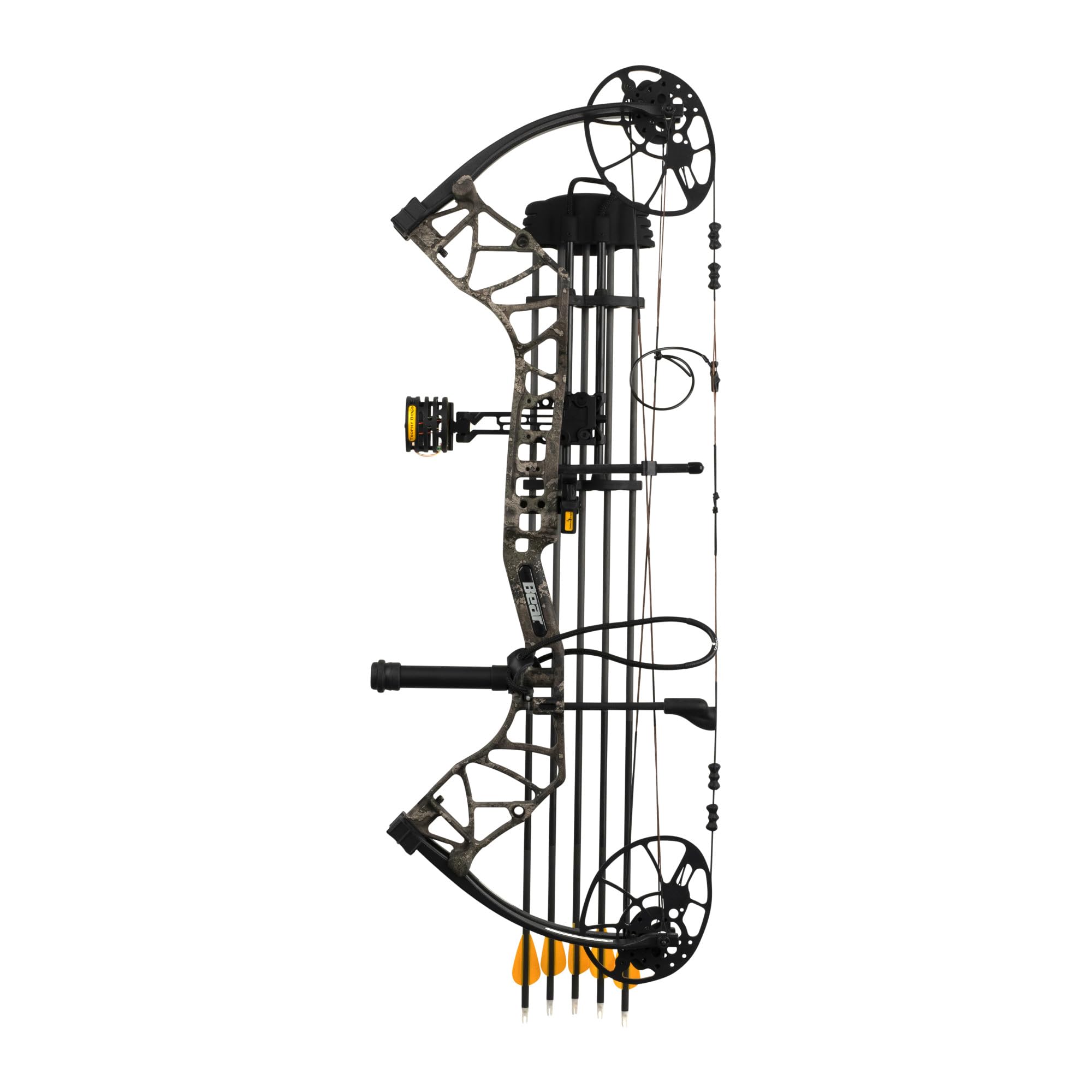 Bear Archery Legit Ready to Hunt Extra Compound Bow Package for Adults & Youth, Right Hand, True Timber Strata