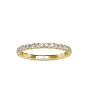 certified half eternity band ring studded with 0.28 cttw round natural diamond in 18k white gold/yellow gold/rose gold for women on her wedding ceremony (ij-si)