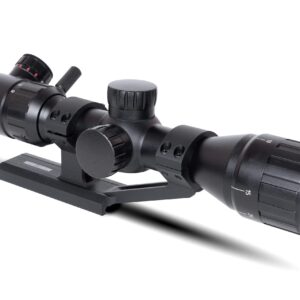 Monstrum 3-9x32 AO Rifle Scope with Illuminated Range Finder Reticle and Parallax Adjustment | ZR255 H-Series Offset Scope Mount | Bundle