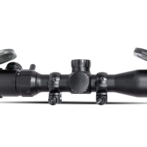 Monstrum 3-9x32 Rifle Scope with Rangefinder Reticle | Monstrum Flip Up Lens Cover Set | Bundle